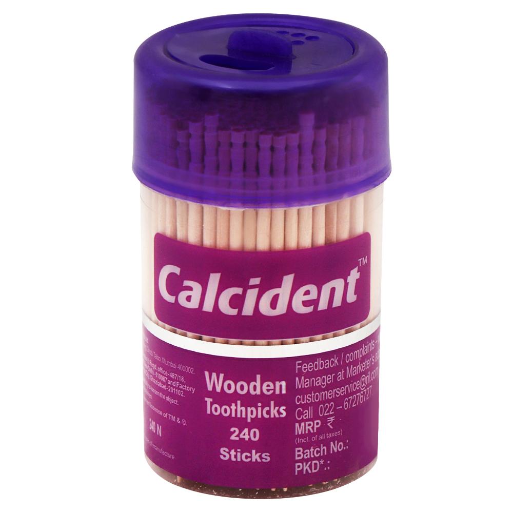 Calcident Wooden Toothpick 240 pcs