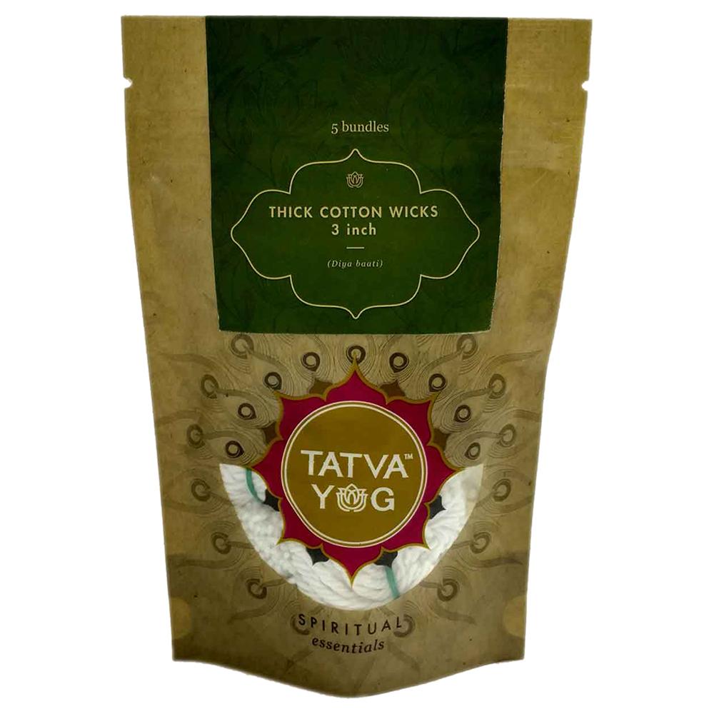 Tatvayog Thick Cotton Wicks 5 Bundles 3 inch